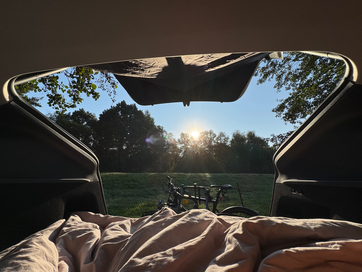 Camping avec la Tesla Model Y