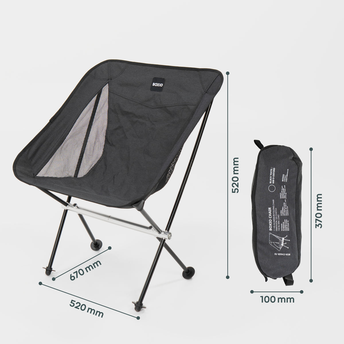 set of 2 BOXIO CHAIR in SOLO UP