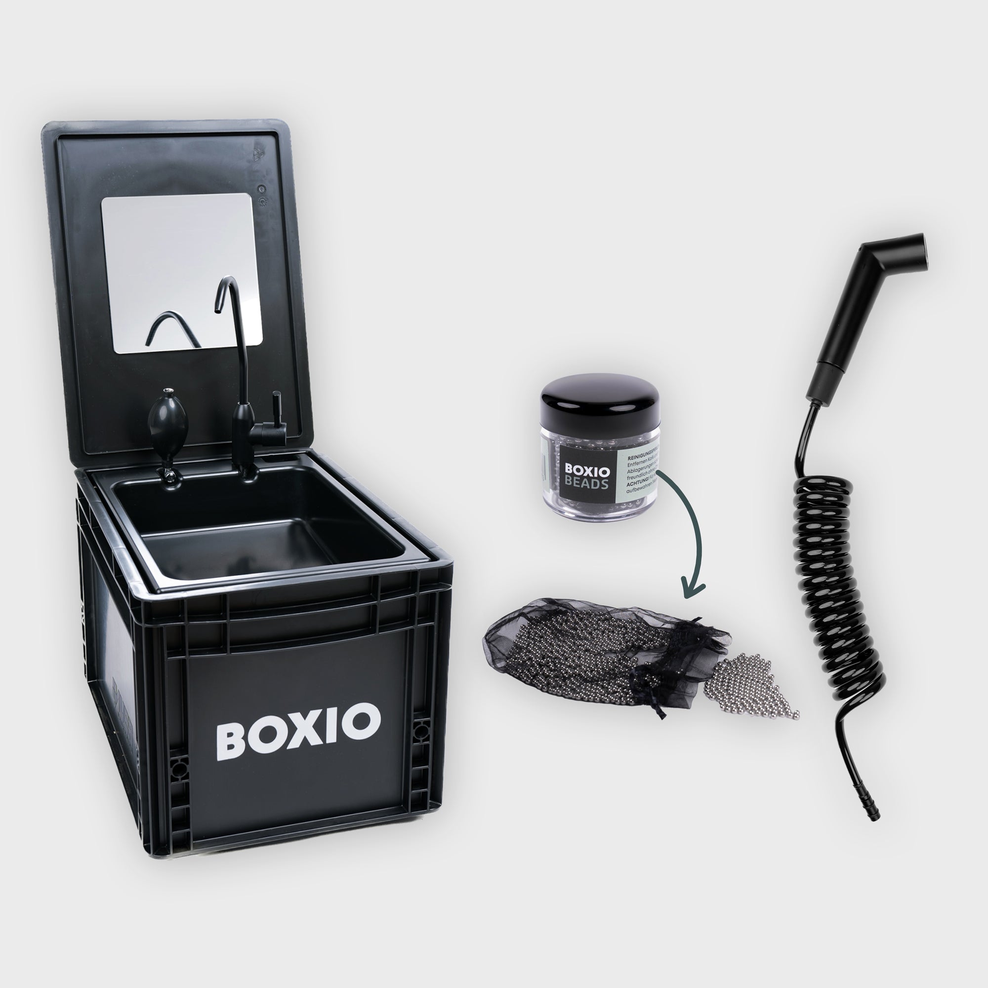 MOBILE WASHING BASIN| BOXIO: Starter set, without electricity